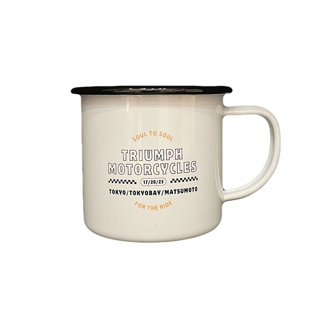 Sonic Motors Original Enamel Mug White